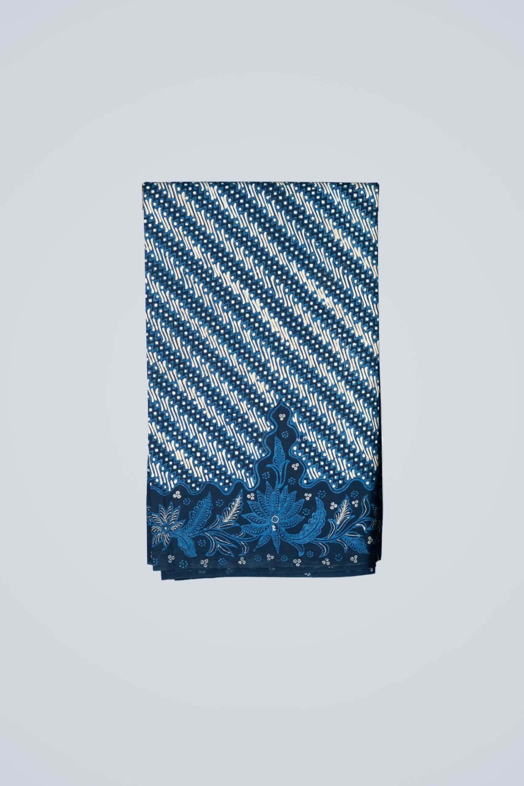 Kain Batik Tulis Parang Katun Primissima - Biru - Warma Store