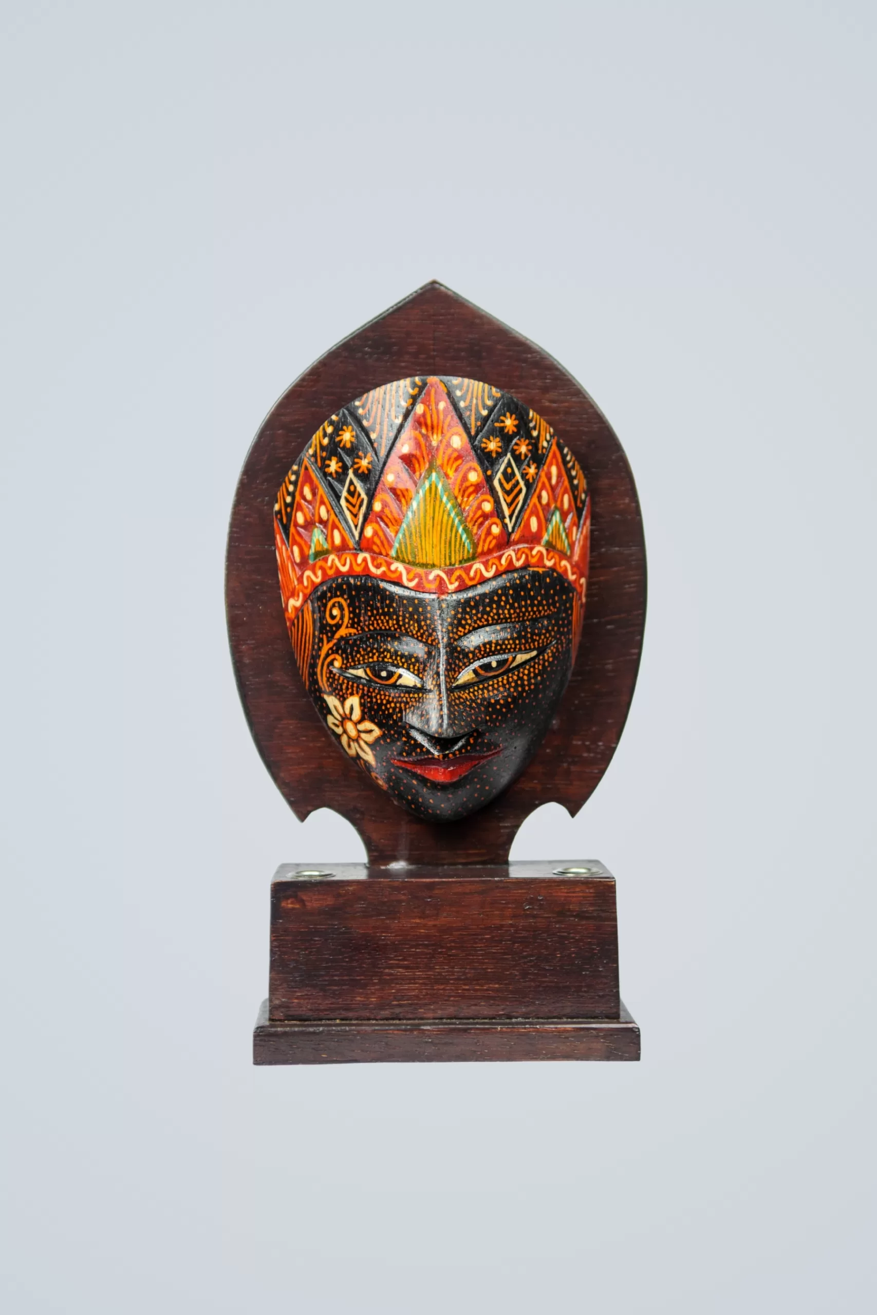 Topeng Wayang Batik Panji - Coklat - Warma Store